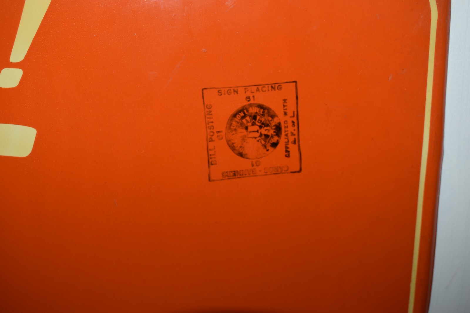 RARE 1939 Vintage FEEL FRESH ORANGE CRUSH SODA POP Advertising SIGN w ...