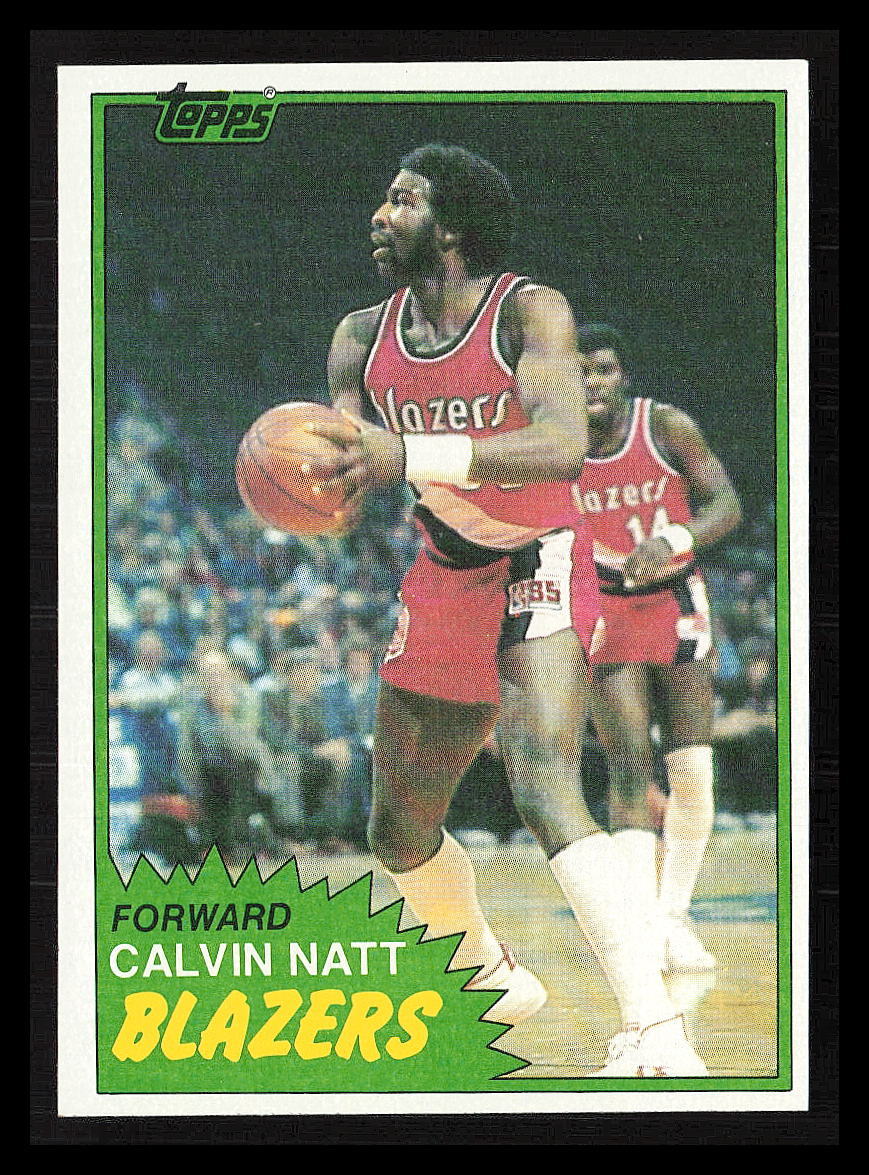 Calvin Natt 1981 Topps #W85 Portland Trail Blazers | eBay
