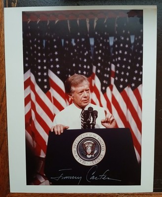 President Jimmy Carter Signed Full Signature 8x10 Photo | eBay
