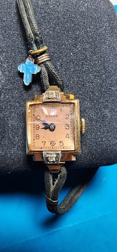 Vintage Adams by Robert Cart 2 Diamonds Gold Case | eBay