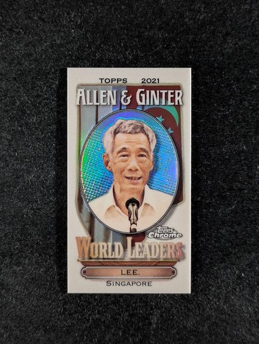 2021 Topps Allen & Ginter Chrome LEE HSIEN LOONG Mini World Leaders # ...