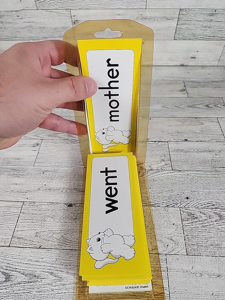 Vintage Kitty Kat Sight Words Flash Cards School Approved 80s 90s 100 ...