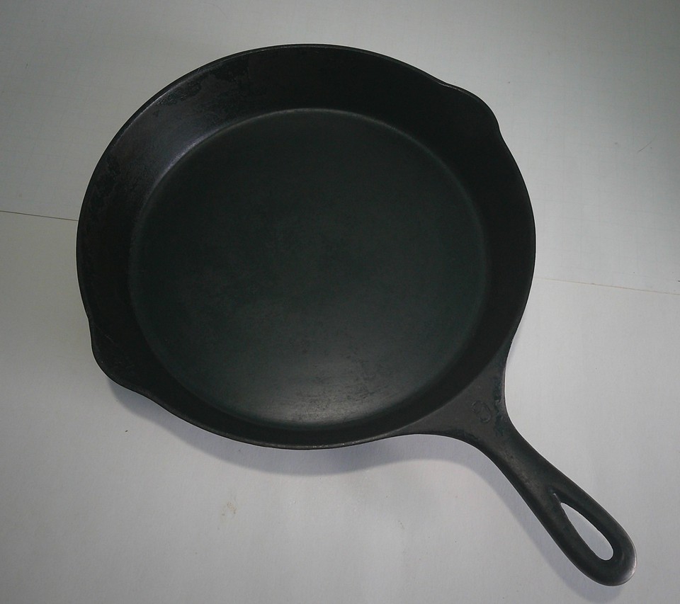 National Wagner Ware Sidney -O- 1359D No. 9 Cast Iron 11" Fry Pan w ...