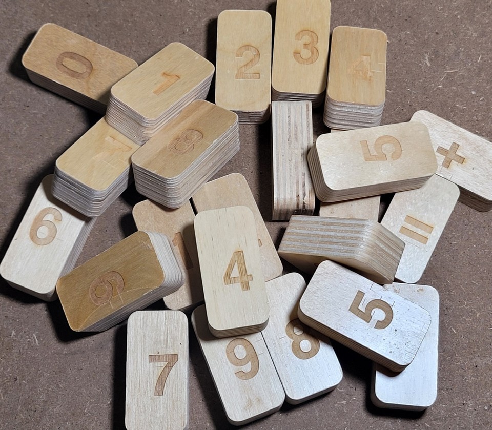 Little Numbers Math Manipulatives By Lily And River Canvas Pouch Number ...