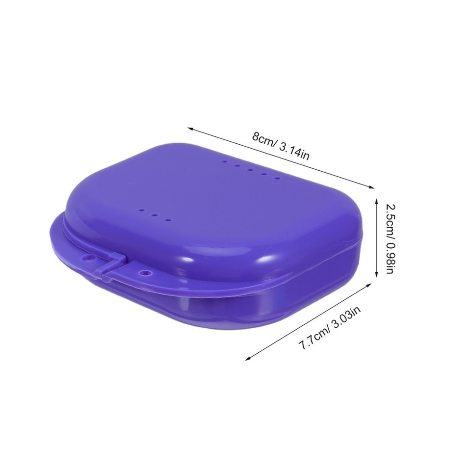 10pcs Retainer Case: Portable Denture Case - Dental Appliance Container ...