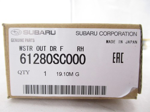 Genuine OEM Subaru 61280SC000 Passenger Front Belt Molding Window Sweep ...