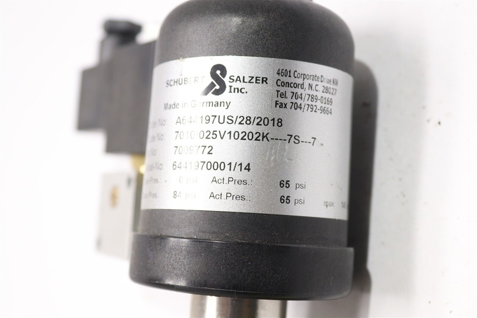 SCHUBERT SALZER ANGLE VALVE TYPE 7010/025V10202K----7S---7 | eBay