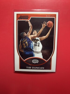 Tim Duncan 2007-08 Bowman Chrome #21 NMT | eBay