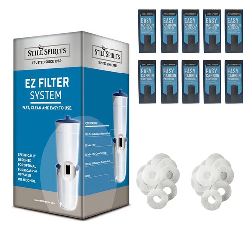 Still Spirits 10L EZ Carbon Filter System Alcohol Extra 10 Cartridges ...