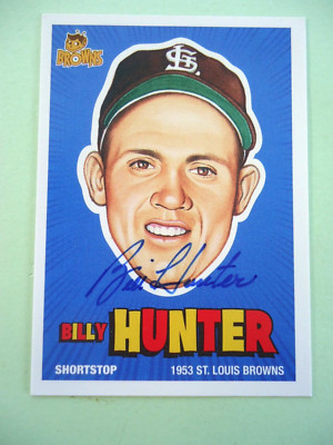 Billy Hunter - 50th Anniversary Autograph Baseball card #6 - St. Louis ...