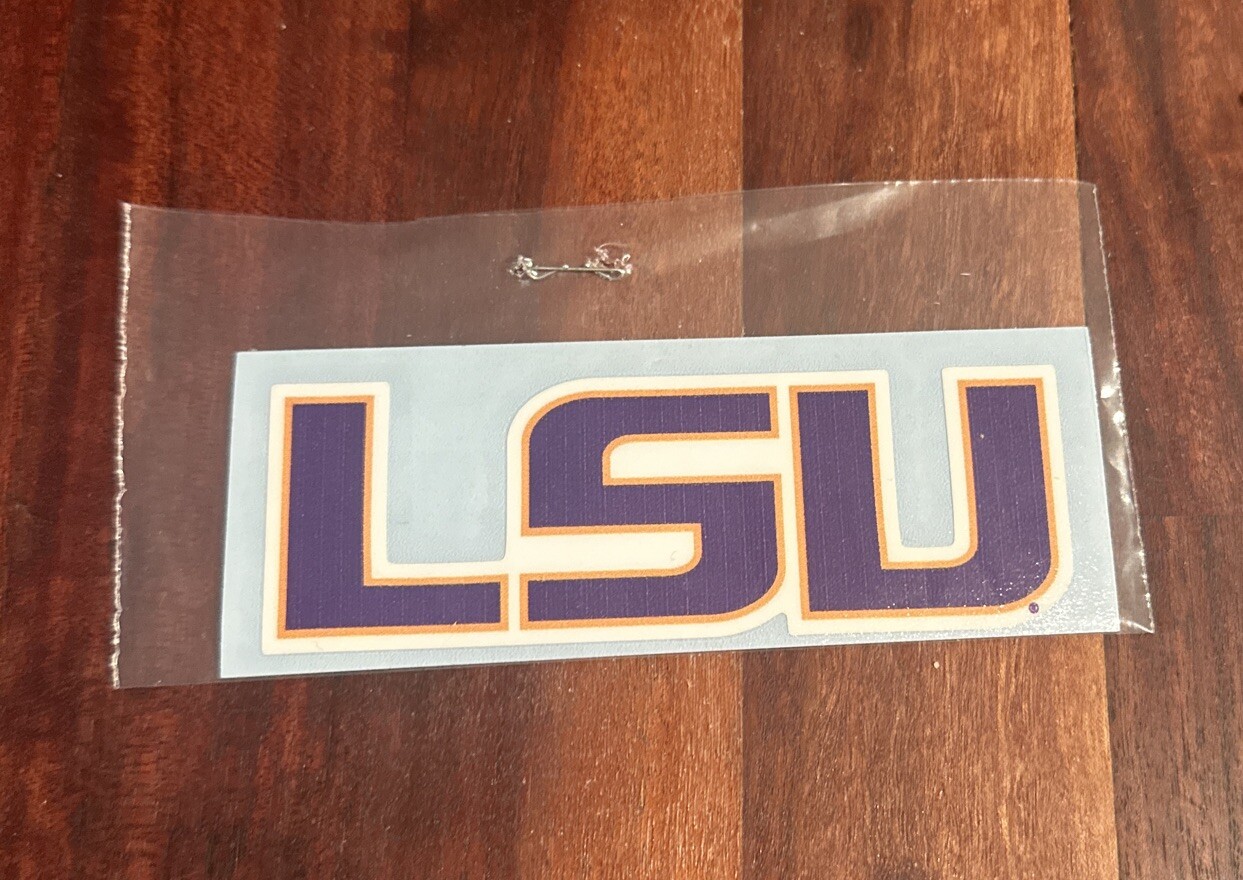 LSU Tigers Logo - Laminated Vinyl Sticker/Decal | eBay