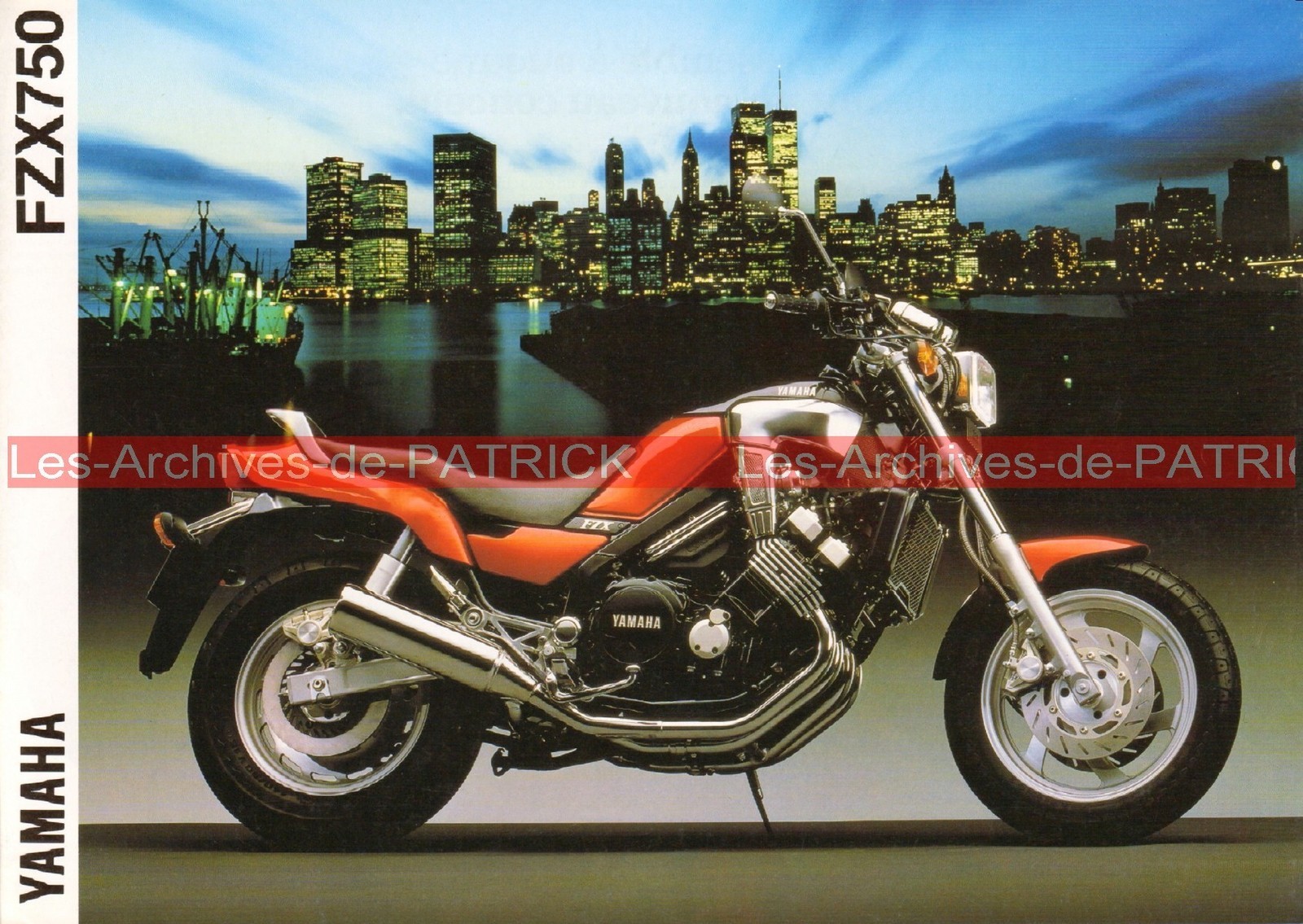 YAMAHA FZX 750 1988-1991 : Brochure - Dépliant - Publicité Moto #0629 ...