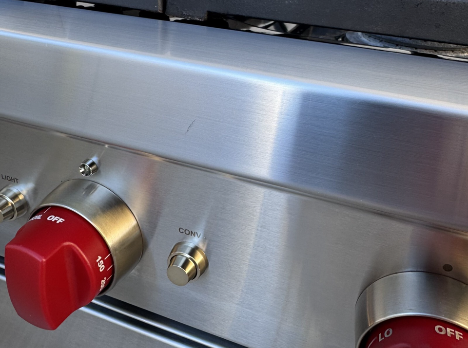 30” Wolf Gas Range GR304 Stainless Steel Red Knobs | eBay