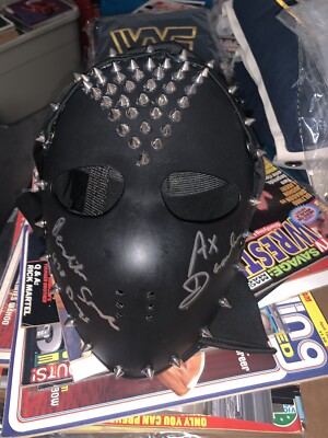 Wwf Demolition signed Replica Mask W/proof Autographed Inscribed Ax ...