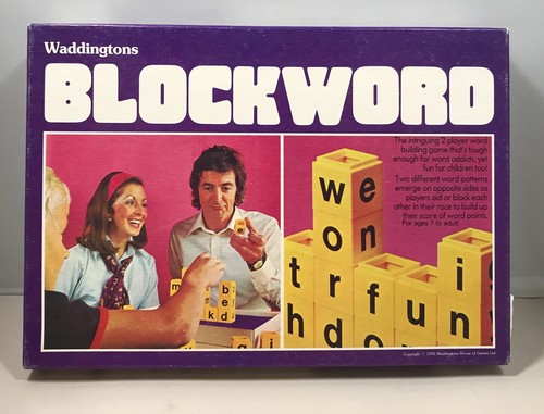 Vintage Waddingtons Blockword Game 1977 Complete 25 Blocks And ...
