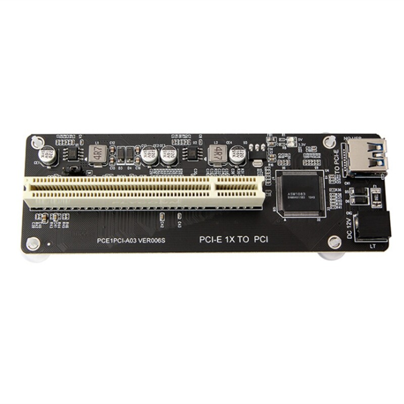 1X(PCIE PCI-E PCI Express X1 to PCI Riser Card Bus Card High Efficiency ...