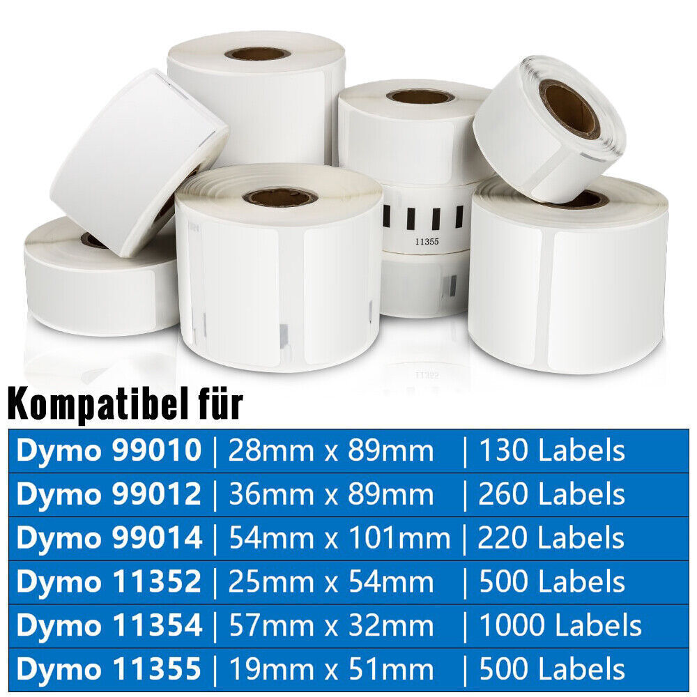 Compatible for Dymo 11354 11352 99010 99012 99014 Label Labelwriter450 ...