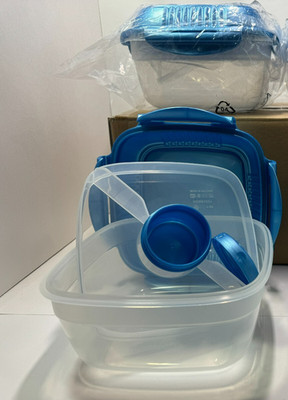 Lock&Lock LocknLock 2 Zen Bowls Lunch Salad Containers w Dividers Polar ...