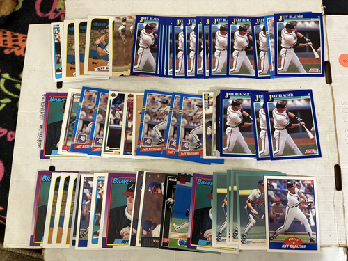 (370) Jeff Blauser MLB Baseball Cards Lot Base Atlanta Braves ...