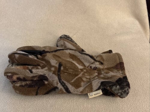 Vintage Outfitters Ridge Fleece Soft Cloth Camouflage Gloves USA L/XL ...