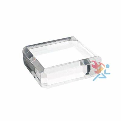 Acrylic Display Stand Block with Beveled Edge, 1" H x 3" Square | eBay