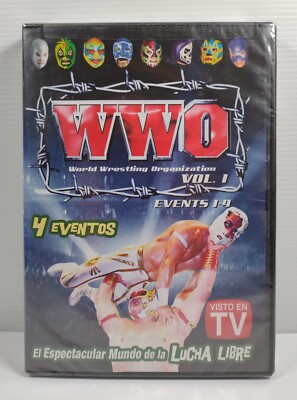 WWO Volume 1 Events 1-4 DVD Lucha Libre New Sealed World Wrestling ...