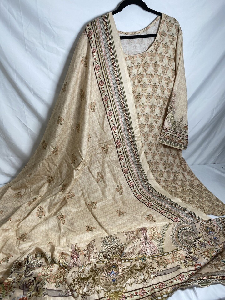 Pakistani Karan chicken Kari/embroidery kameez shalwar 3XL bust 50 ...