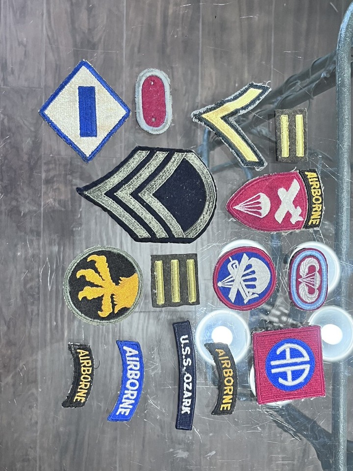 Vintage Lot Of 15 United States Military Patches Army Airborne | eBay
