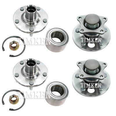 Front & Rear Wheel Bearing & Hub Assembly Kit Timken For Avalon Camry ...