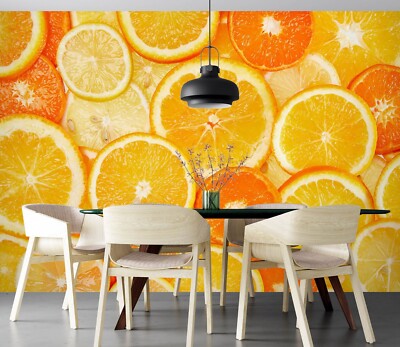 3D Obst Orange H3049 Tapete Wandbild Selbstklebend Abnehmbare Aufkleber ...