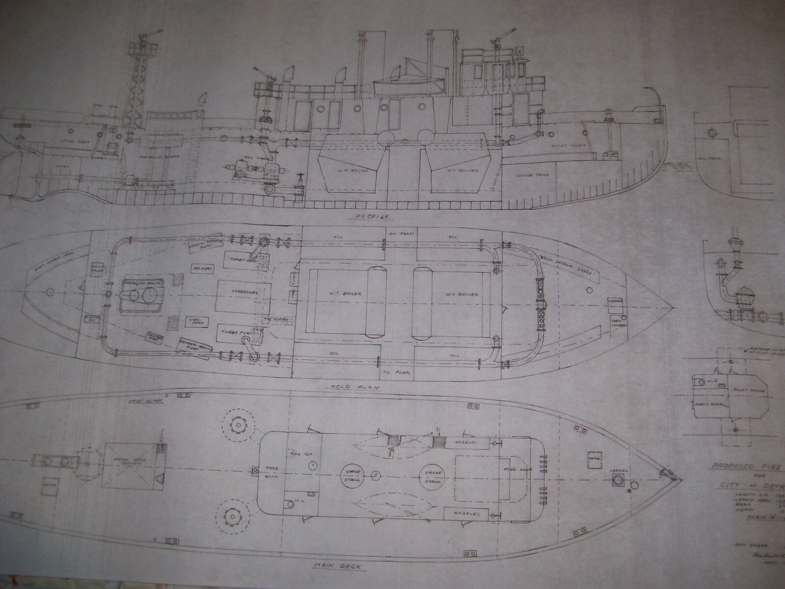 detroit fire boat ship plan model boat plan | eBay