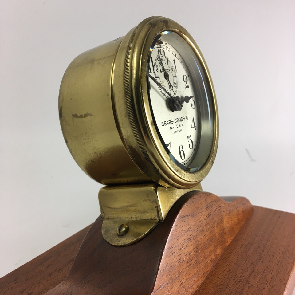 1930s HTF Rare CHELSEA SEARS-CROSS NY automobile CLOCK 8-Day **WORKs ...