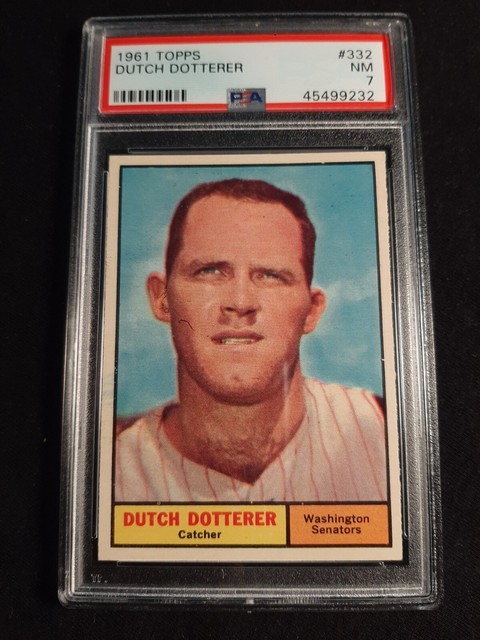 1961 Topps - #332 Dutch Dotterer for sale online | eBay