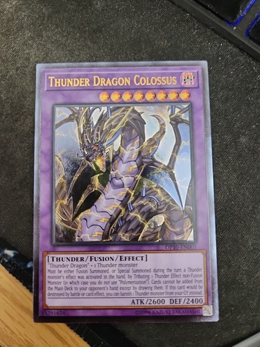 Thunder Dragon Colossus (UTR) OP10-EN001 OTS Tournament Pack 10 ...