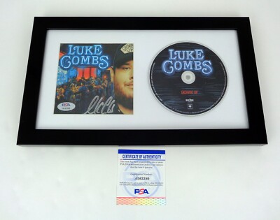 Luke Combs Country Signed Autograph Growin' Up CD Framed PSA/DNA COA | eBay