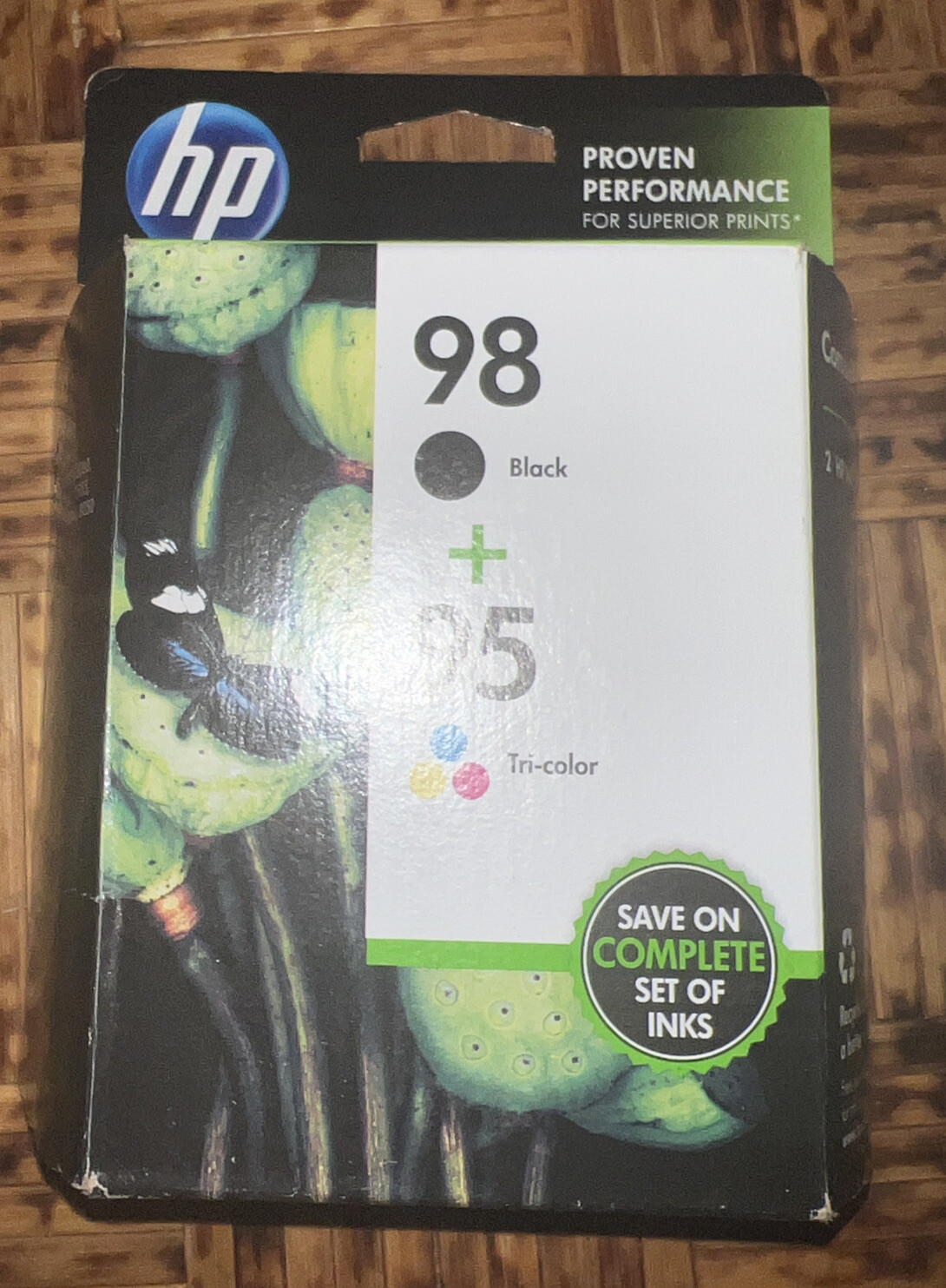 HP 98 Black & 95 Tricolor Ink Cartridges Combo Pack Genuine OEM Exp ...