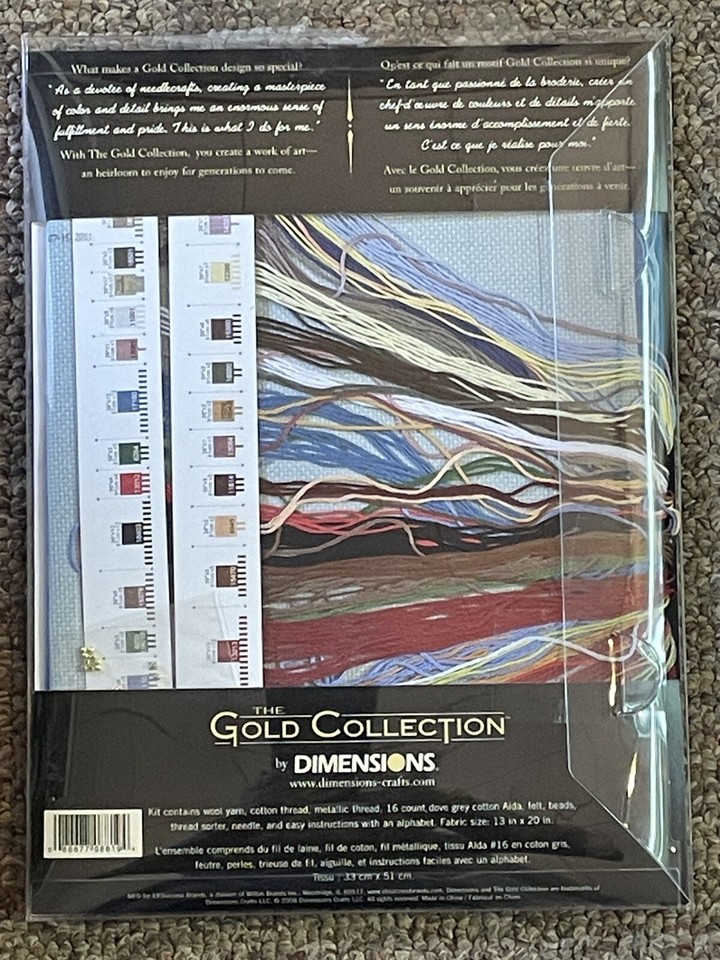 Dimensions Cross Stich Christmas Stocking Kit - New "Christmas Sled ...