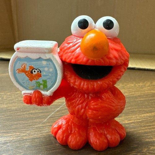 Sesame Street Workshop Hasbro Elmo Dorothy Goldfish Fish Bowl 2.5" PVC ...