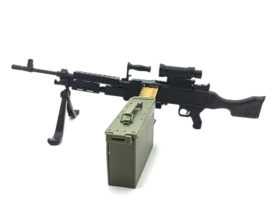 1/6 Scale M240B General Purpose Machine Gun US Army Gun Model Action ...
