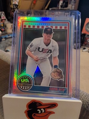 2025 Panini Stars & Stripes GAVIN FIEN STRIPES #22 - RANGERS 1st DRAFT ...