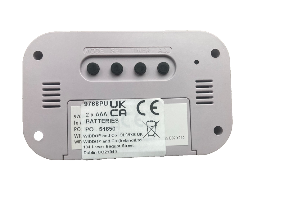 Hometime Compact Travel LED Clock Lightweight, Digital Display, Alarm ...