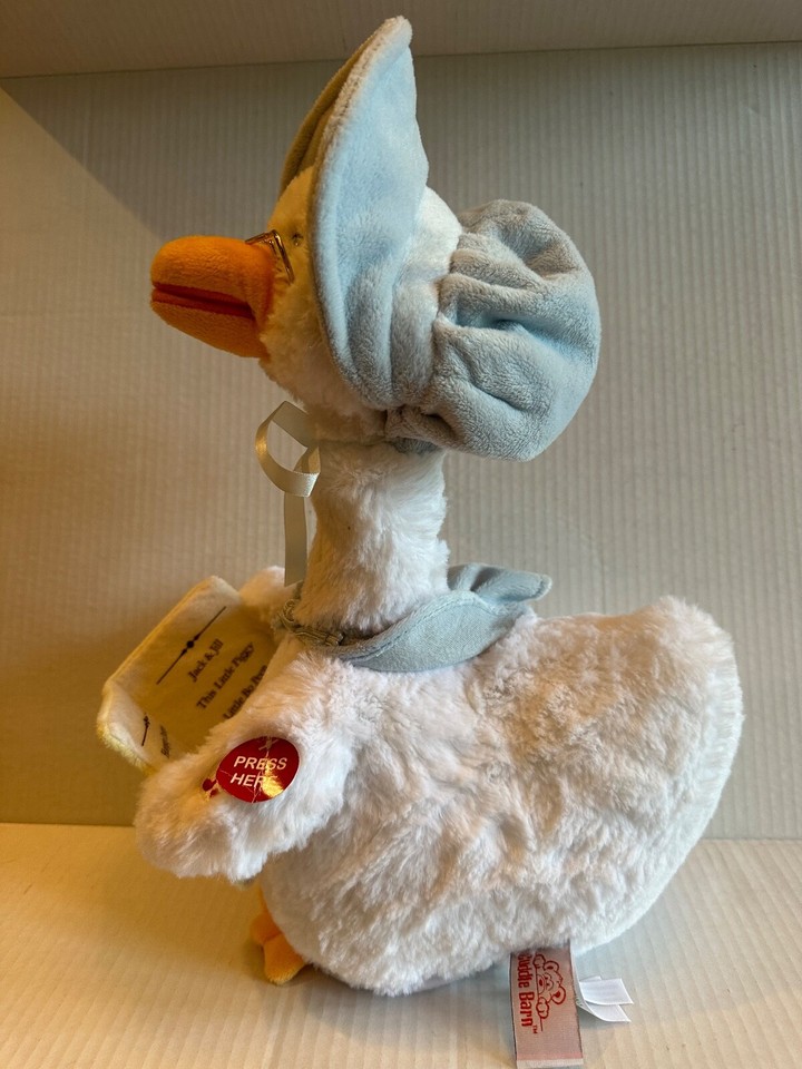 Cuddle Barn Mother Goose Blue Plush Talking Animated Sings Nursery ...