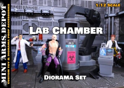 Custom 1:12 Laboratory Cryo Chamber Diorama Set for 6" GI JOE Marvel ...