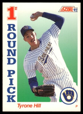 1992 Score #807 Tyrone Hill Rookie Milwaukee Brewers | eBay
