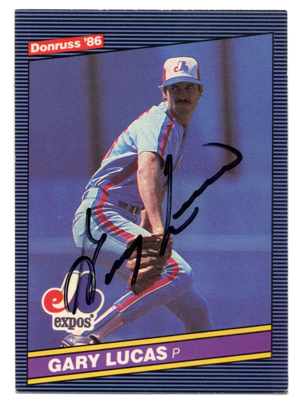 Gary Lucas Autograph On A 1986 Donruss - Montreal Expos | eBay