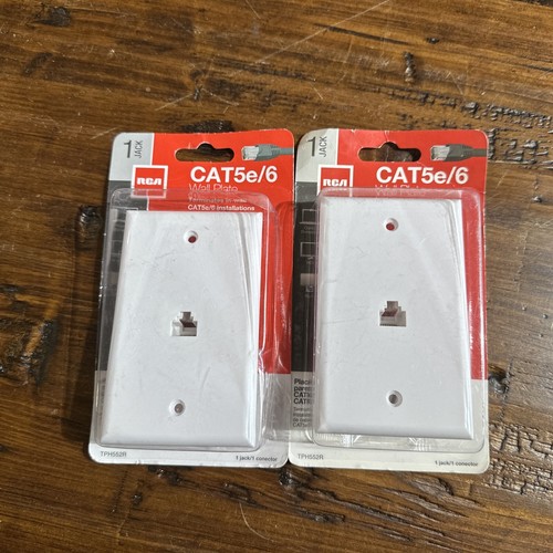 Lot Of 2 Flush Mount Ethernet Wall Jack Plastic White TPH552R | eBay