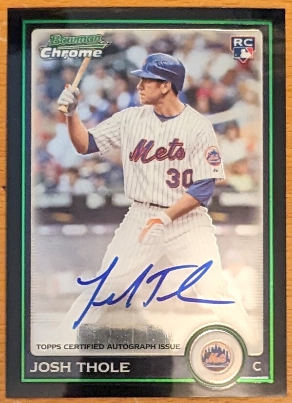 2010 Bowman Chrome Autograph Auto Josh Thole Card # 219 | eBay