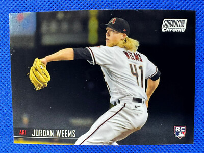 2021 #312 Jordan Weems Topps Stadium Club Chrome Baseball RC ...