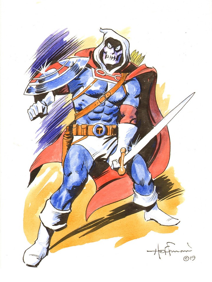 MIKE HOFFMAN ART COMMISSION WATERCOLOR DRAWING! 8.5x11 You Choose the ...