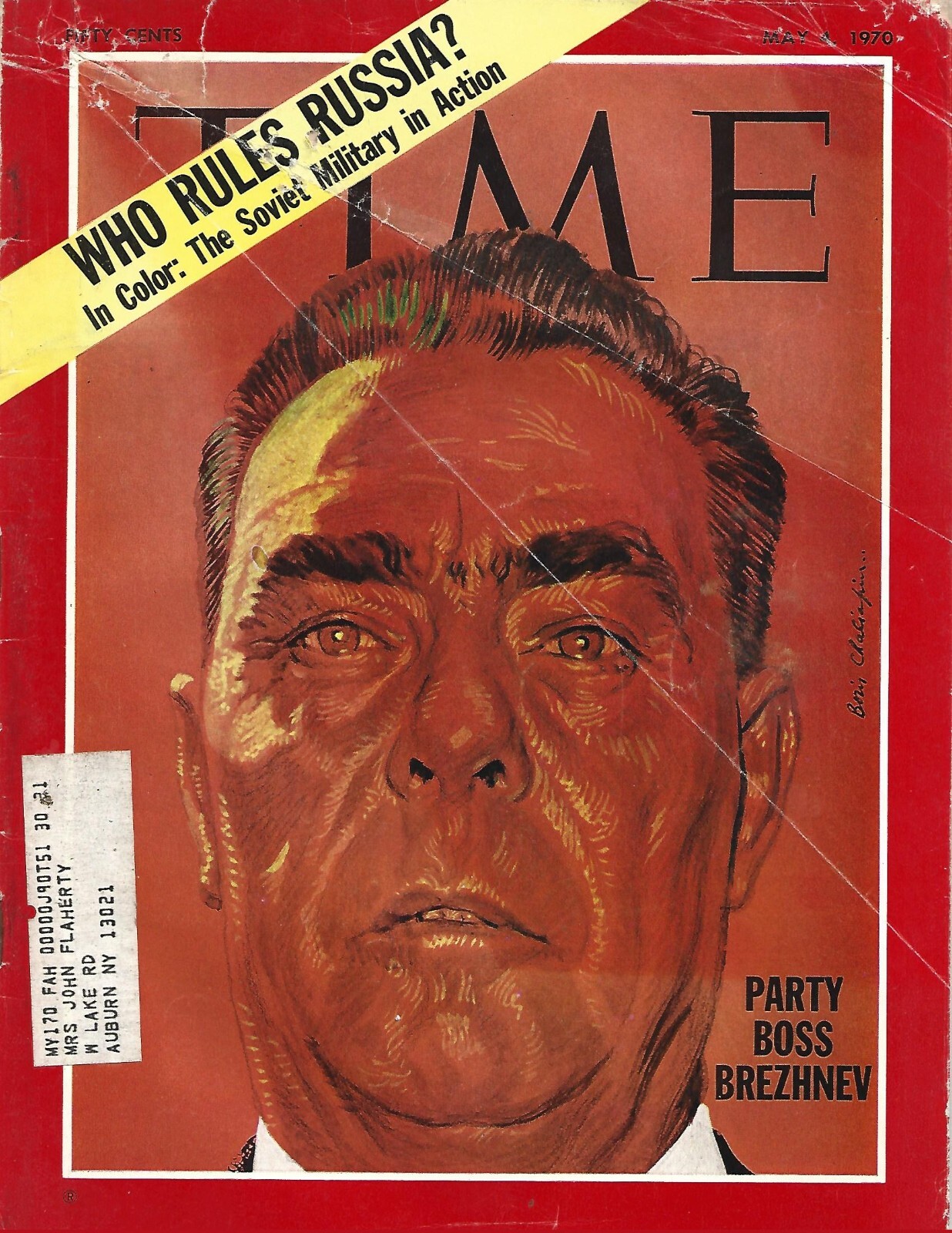 MAY 4 1970 TIME MAGAZINE WHO RULES RUSSIA PARTY BOSS LEONID BREZHNEV ...